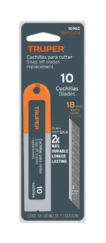 REPUESTO PARA NAVAJAS 10 PIEZAAS 16965 16965 TRUPER